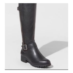 Universal Thread | Shoes | Universal Thread Black Kota Tall Boots ...